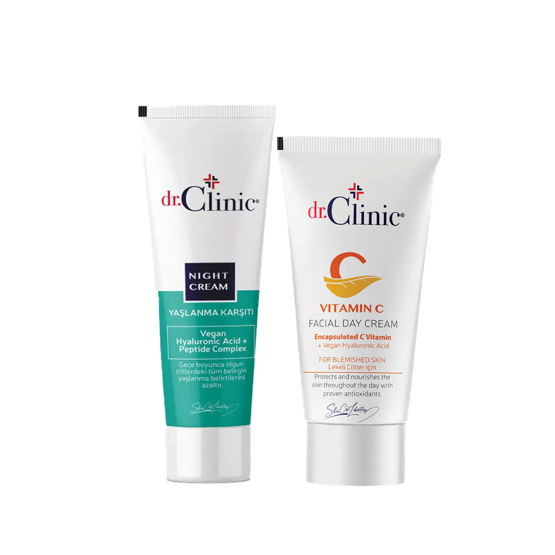 Dr. Clinic Vitamin C Day & Night Skincare Set | Kuwait – Trust Pharmacy