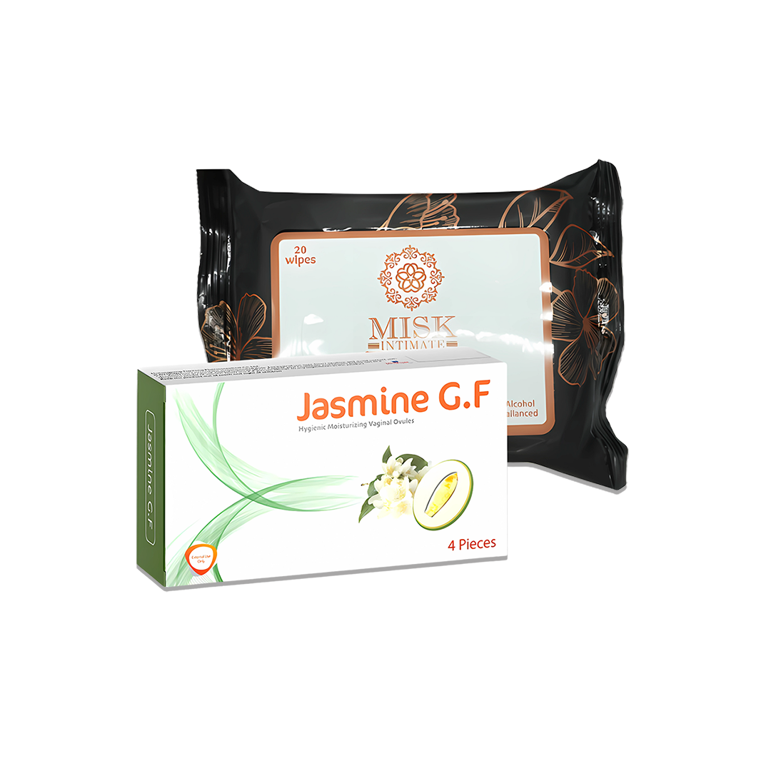 Jasmine Suppositories & MISK Intimate Wipes Set | Kuwait – Trust Pharmacy